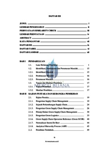 ANALISIS PENERAPAN GREEN LOGISTICS PADA RAW MATERIAL TRANSPORTATION, WAREHOUSING, PACKAGING ...